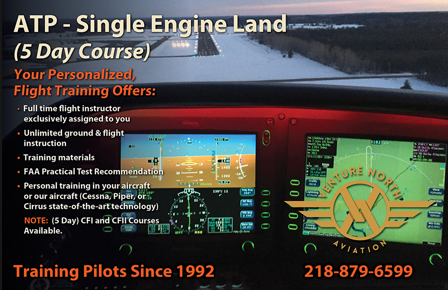Accelerated ATP Course| ASEL | Venture North Aviation, LLC