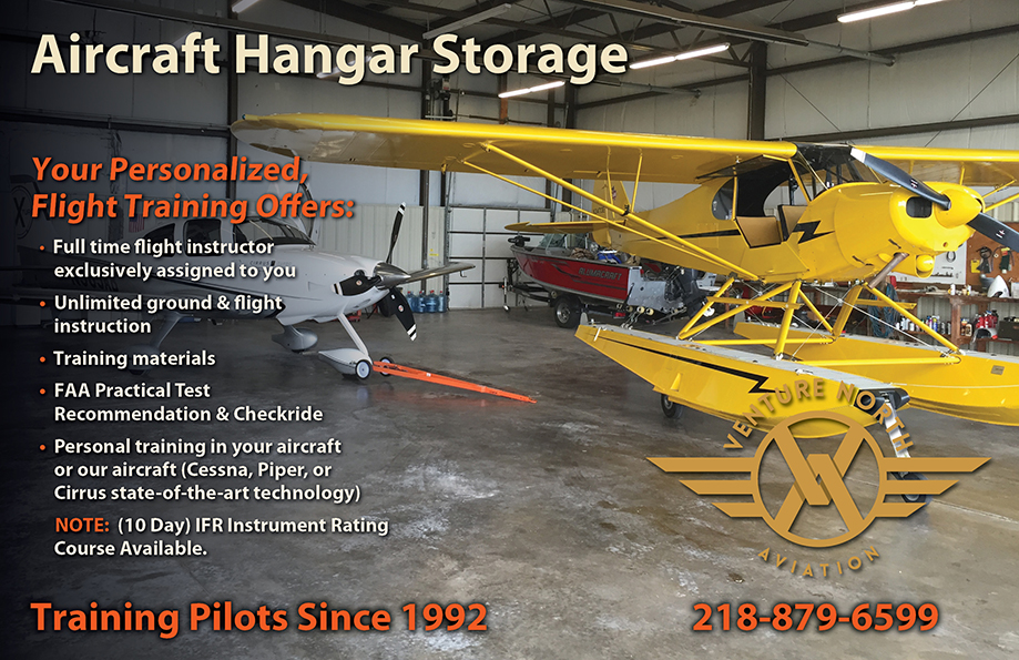 Aircraft Hangar Storage | Cloquet MN | Venture North Aviation, LLC